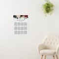 Radiant Bloom Floral Wedding Seating Chart Foam Board | Zazzle