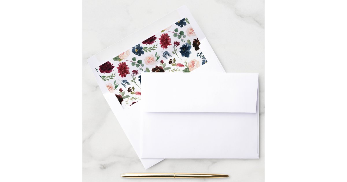 Radiant Bloom Pattern Envelope Liner | Zazzle