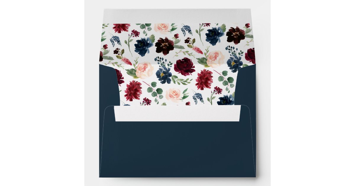 Radiant Bloom Pre-Printed Return Address 5x7 Envelope | Zazzle