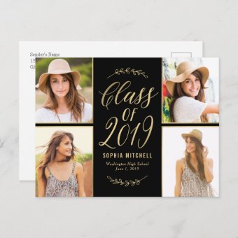 Radiant Branches Graduation Announcement Postcard | Zazzle