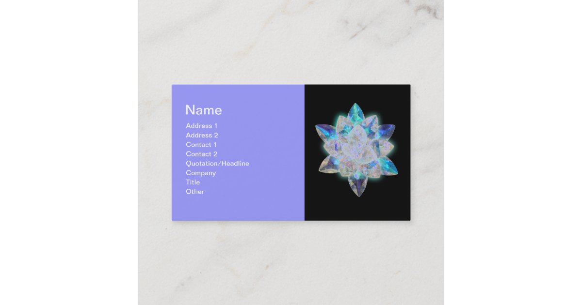 Radiant Crystal Business Card | Zazzle