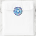 Radiant Star of David Classic Round Sticker | Zazzle