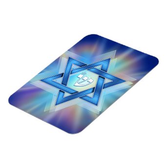 Radiant Star of David Magnet | Zazzle