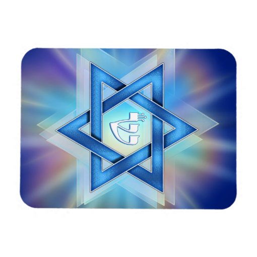 Radiant Star of David Magnet | Zazzle