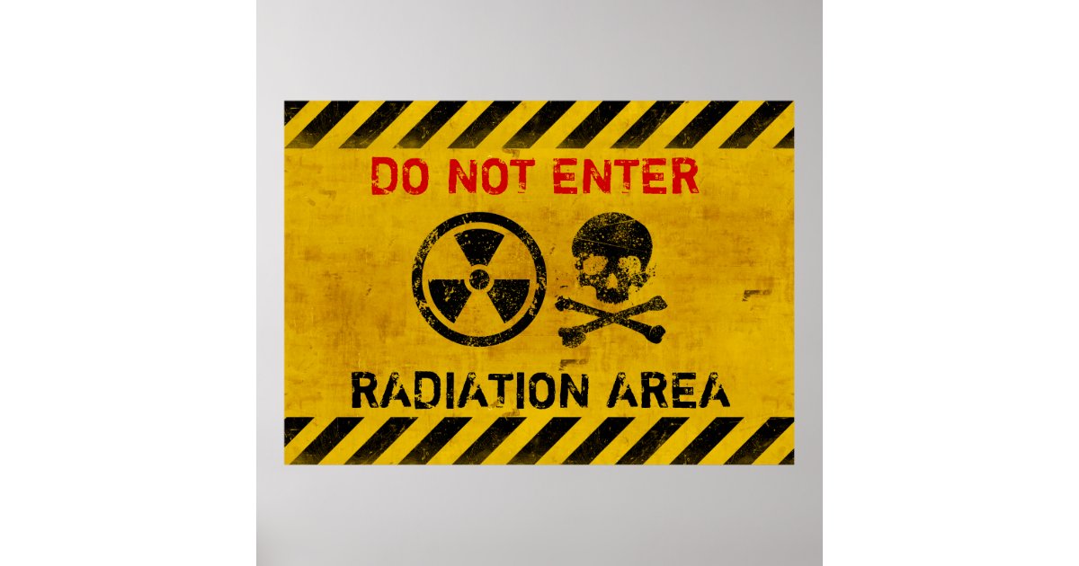 Radiation Hazard Poster | Zazzle