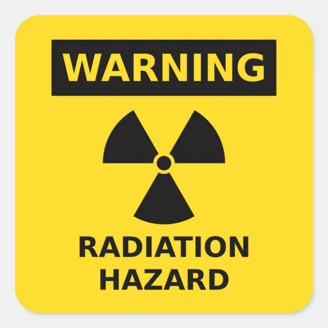 Radiation Hazard Sticker | Zazzle