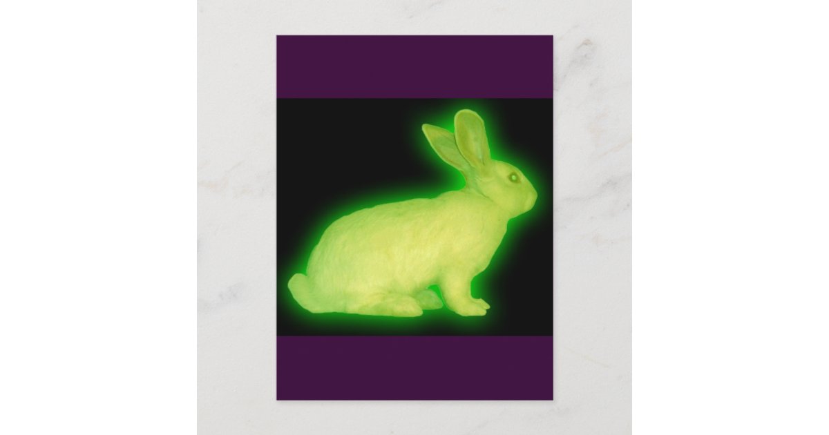 RADIATION RABBIT POSTCARD | Zazzle
