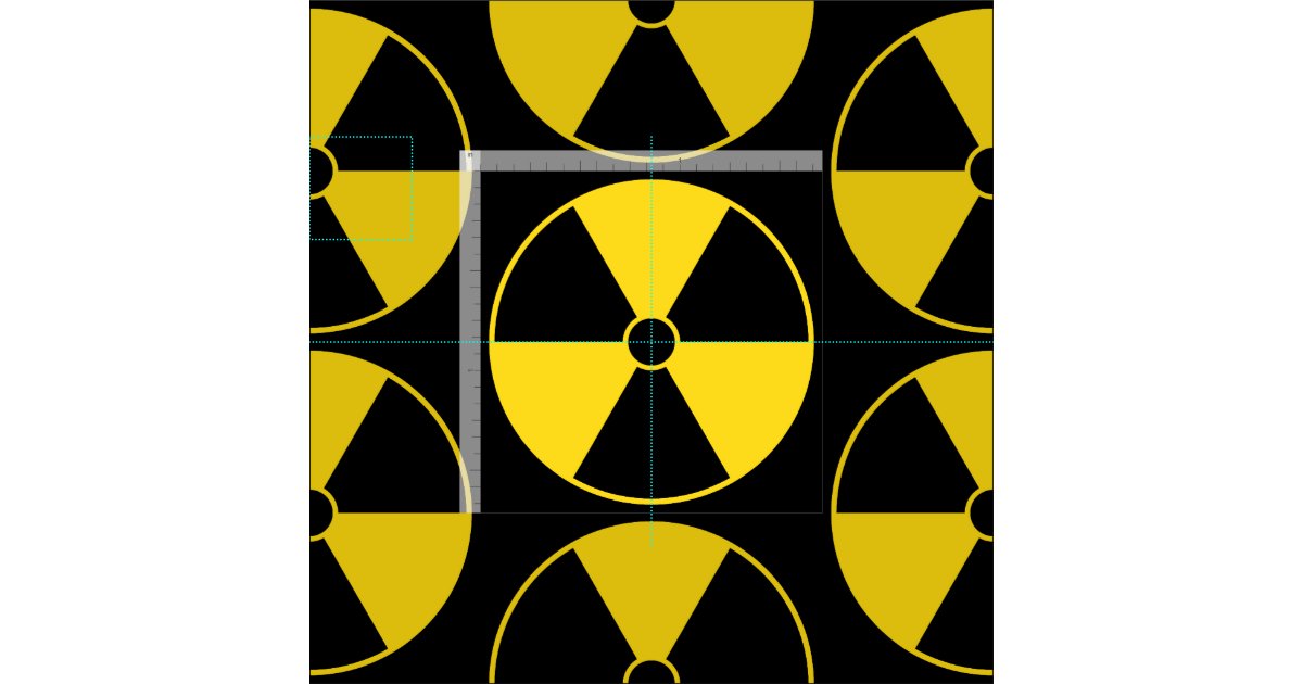 Radiation Symbol Fabric | Zazzle