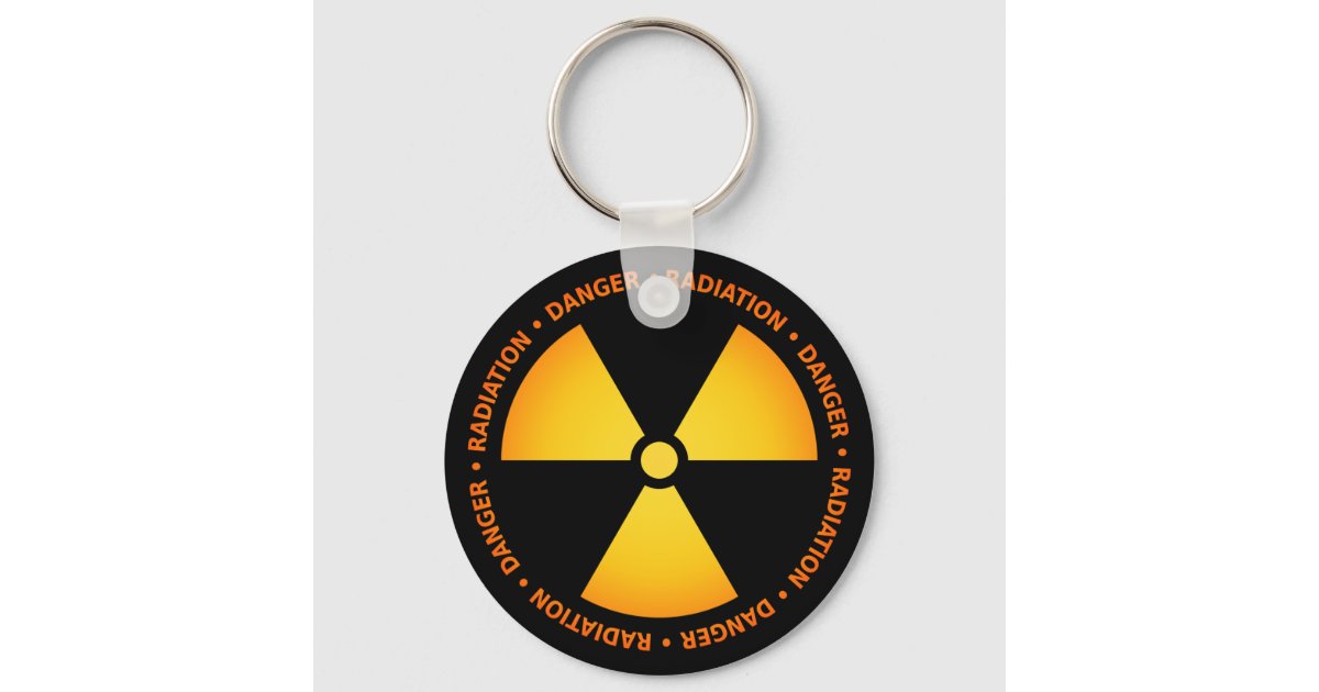 Radiation Symbol Keychain | Zazzle