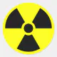 RADIATION WARNING CLASSIC ROUND STICKER | Zazzle