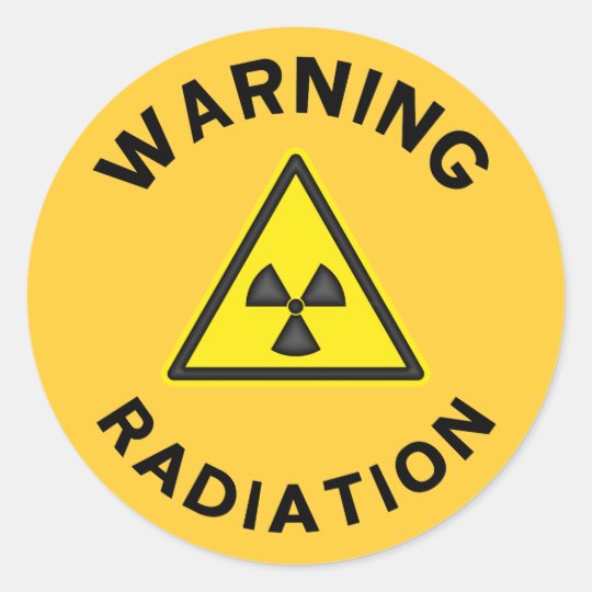 Radiation Warning Sticker | Zazzle.com