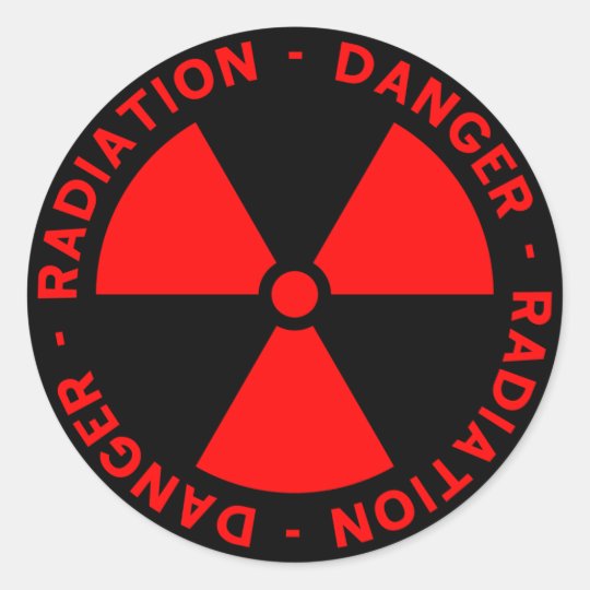 Radiation Warning Sticker | Zazzle.com