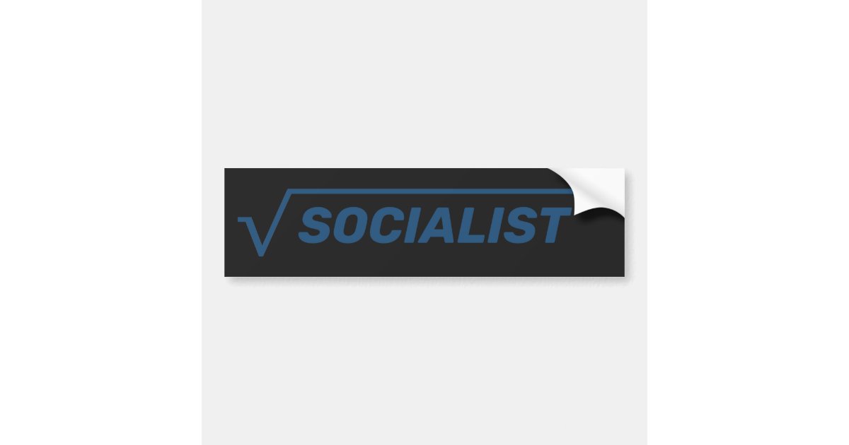 "Radical Socialist" Bumper Sticker | Zazzle