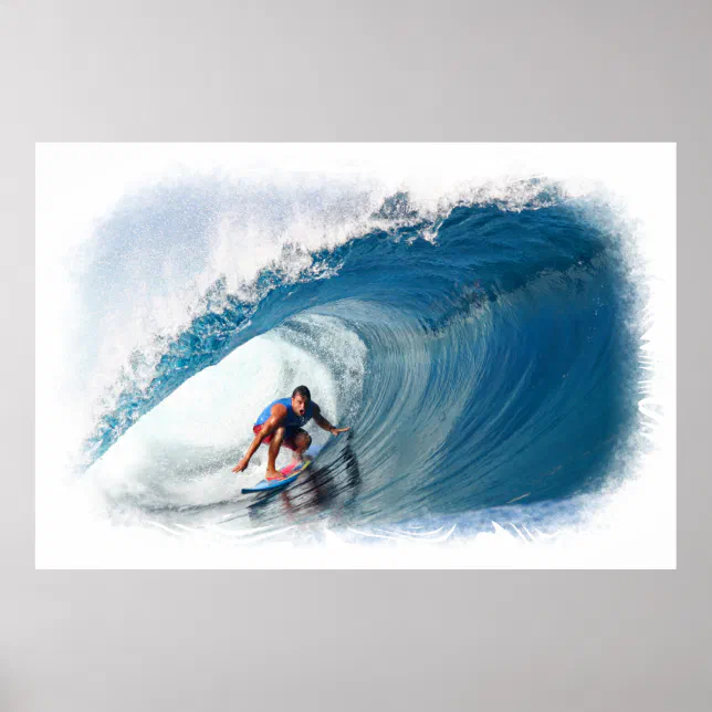 Radical Surfer 1A & 1B Image Options Poster | Zazzle