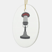 Radio Microphone Ceramic Ornament | Zazzle