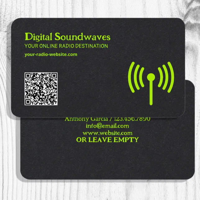 Radio Premium Business Card | Zazzle