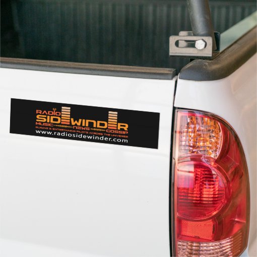 Radio Sidewinder Bumper Sticker | Zazzle