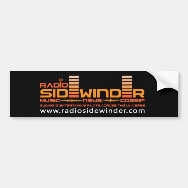 Radio Sidewinder Bumper Sticker | Zazzle