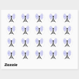 Radio Tower Stickers | Zazzle