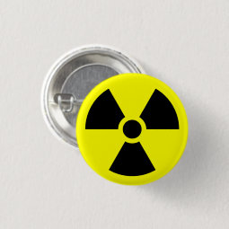 Radioactive Button | Zazzle