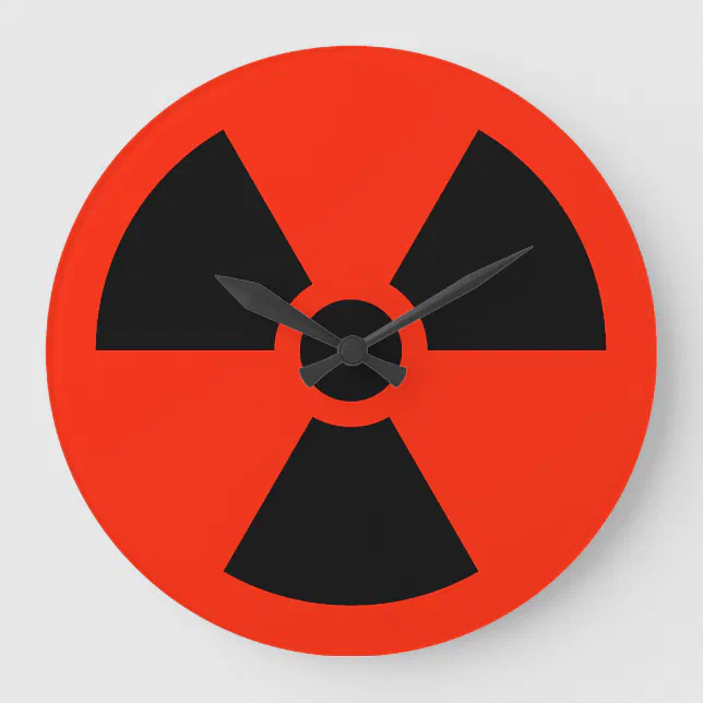 Radioactive Large Clock | Zazzle