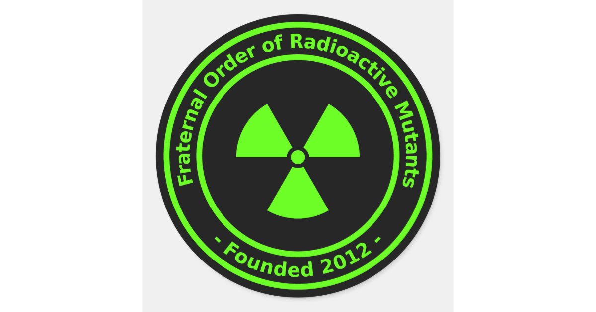 Radioactive Mutants Sticker | Zazzle