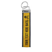 Radioactive Symbols Personalize Text Wrist Keychain | Zazzle
