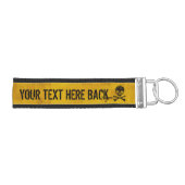 Radioactive Symbols Personalize Text Wrist Keychain | Zazzle