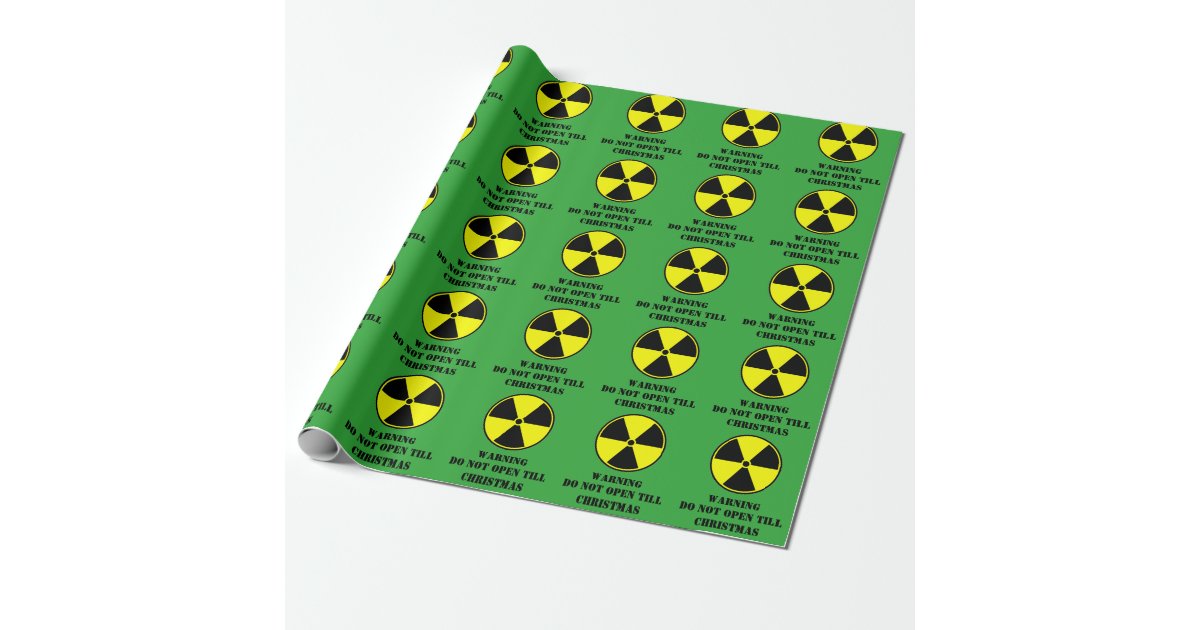Radioactive Wrapping Paper | Zazzle