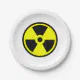 Radioactive Yellow And Black Symbol Paper Plates | Zazzle