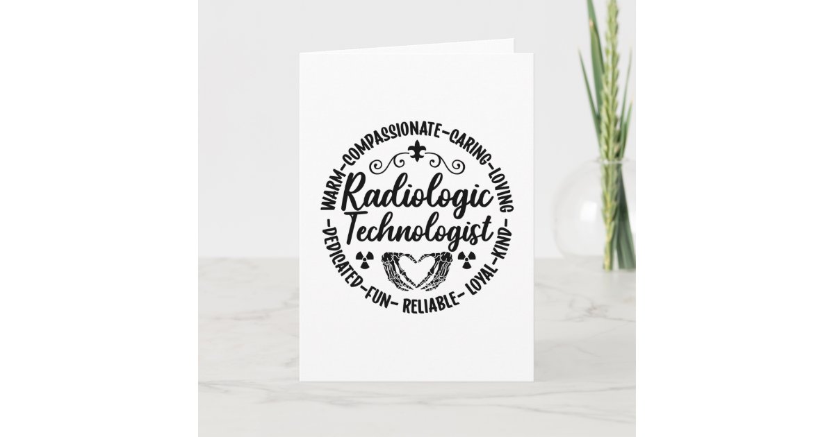 Radiologic Technologist Nurse Xray Radiology Tech Card | Zazzle