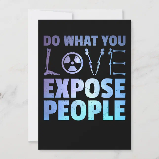 Radiologist Joke Funny Radiology Humor Rad Tech Invitation | Zazzle