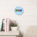 Radiologist Peace Love Radiology X-Ray Lab Tech Round Clock | Zazzle