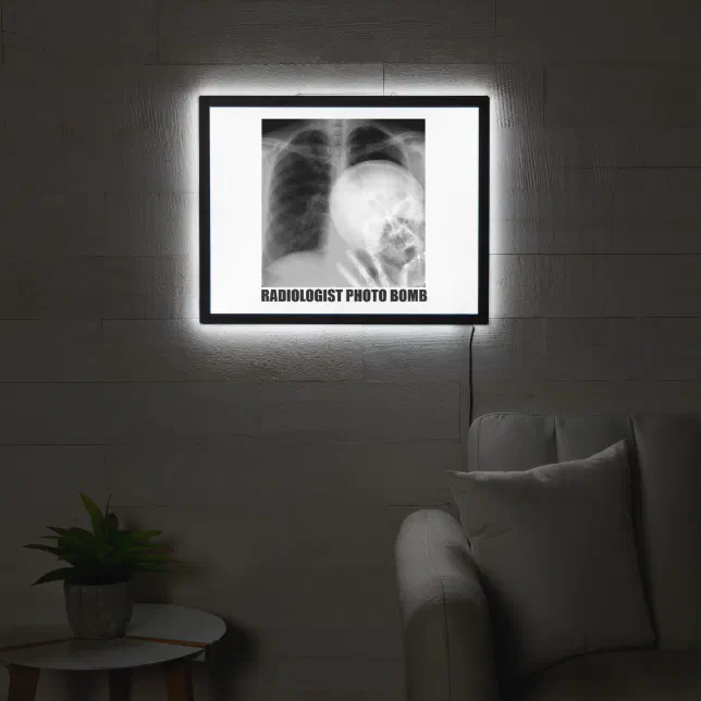 RADIOLOGIST PHOTO BOMB LIGHT-UP XRAY LED SIGN | Zazzle