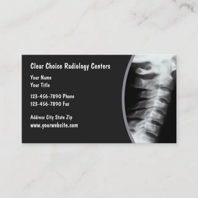 Radiology Business Cards | Zazzle