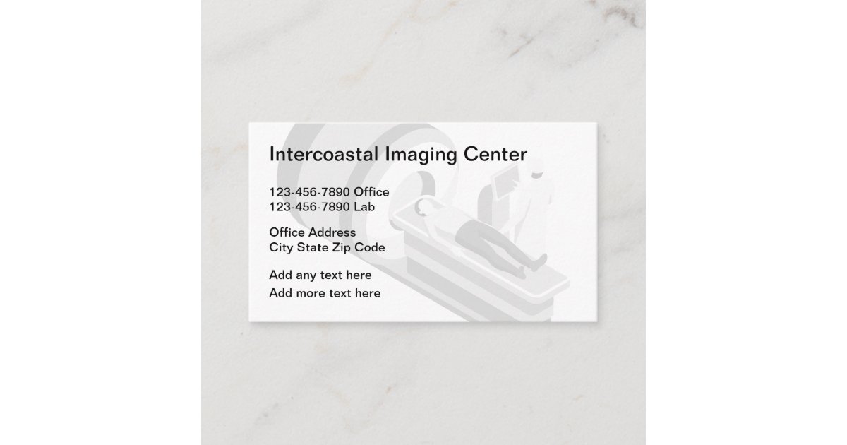 Radiology Imaging Business Profile Cards | Zazzle