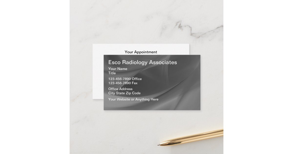 Radiology Imaging Center Appointment Cards | Zazzle