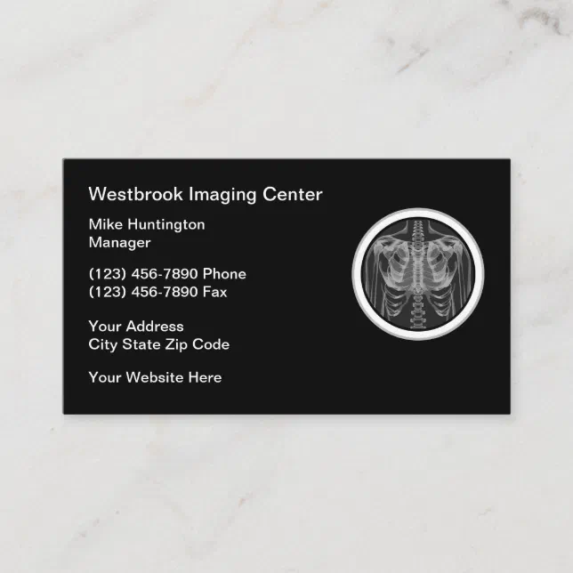Radiology Imaging Center Business Card | Zazzle