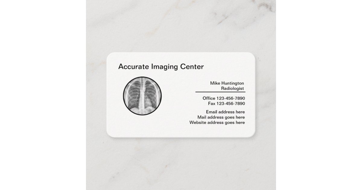 Radiology Medical Imaging Business Cards | Zazzle