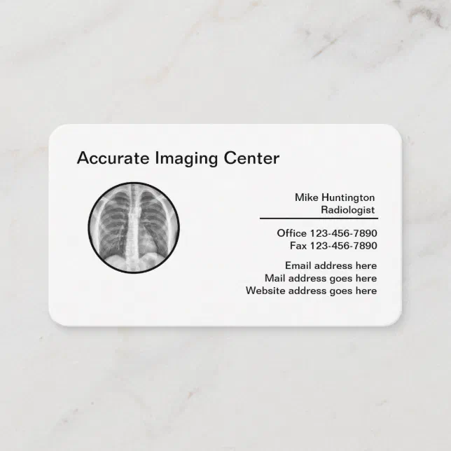 Radiology Medical Imaging Business Cards | Zazzle