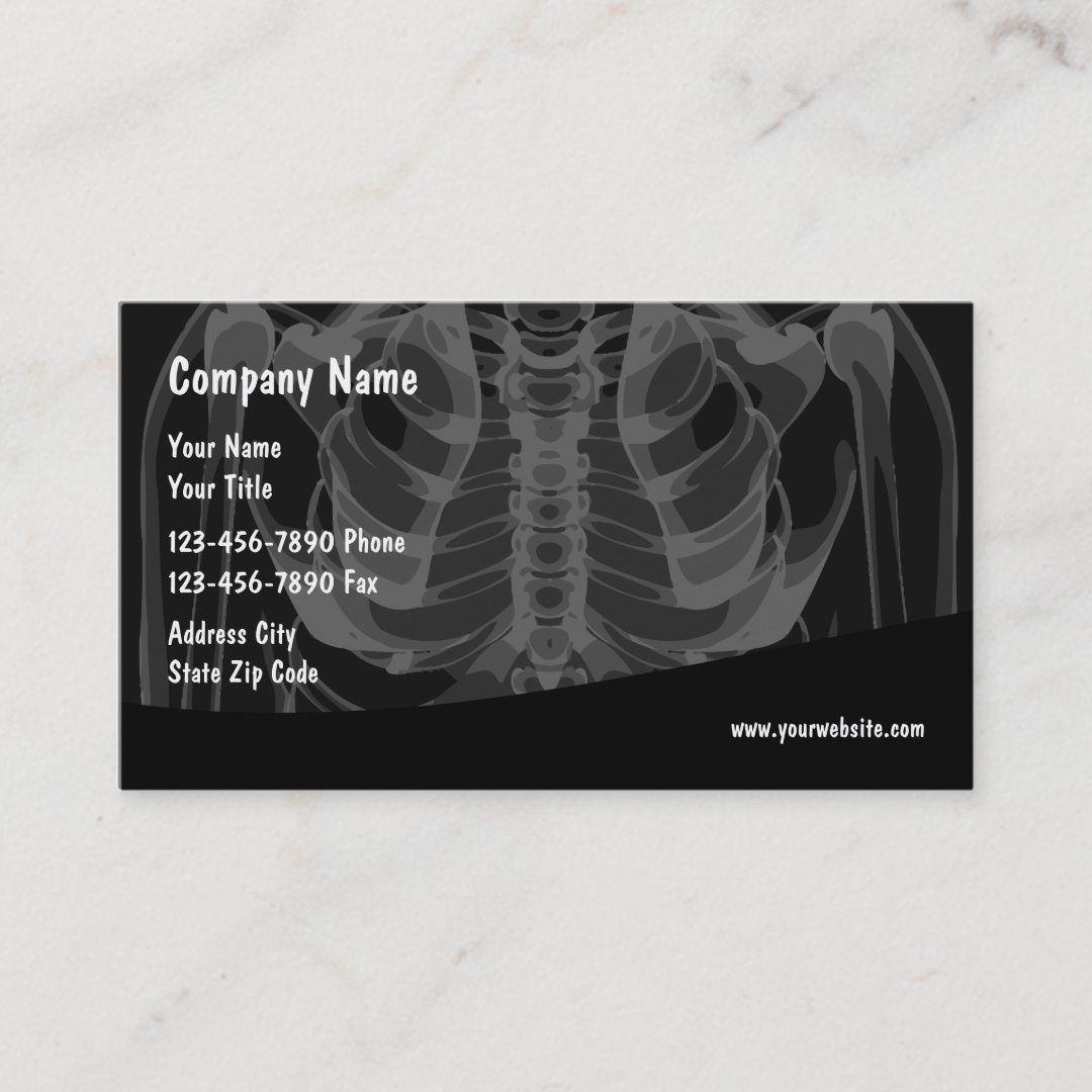 Radiology Medical Theme Business Card | Zazzle