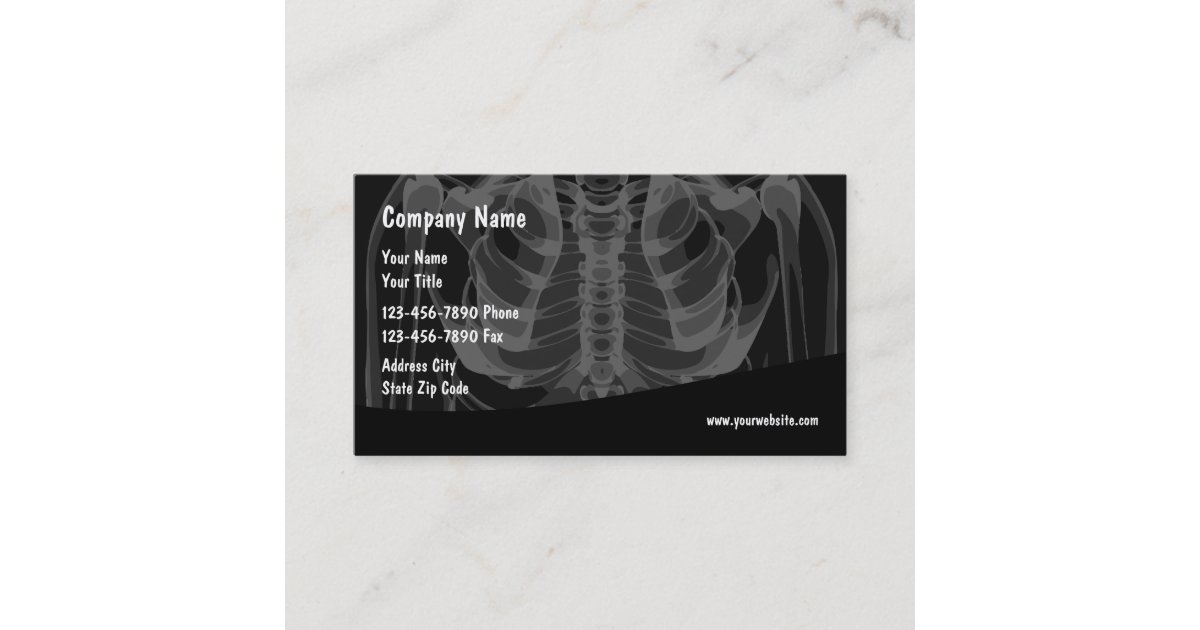Radiology Medical Theme Business Card | Zazzle
