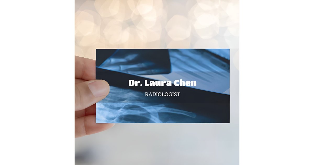 Radiology Radiologist Business Card | Zazzle