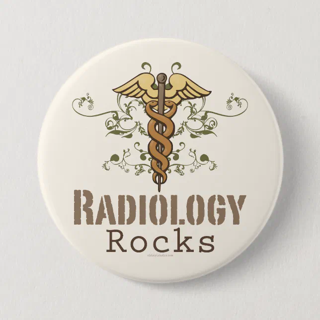 Radiology Rocks Button | Zazzle