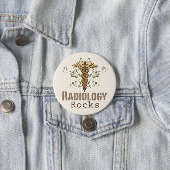 Radiology Rocks Button | Zazzle