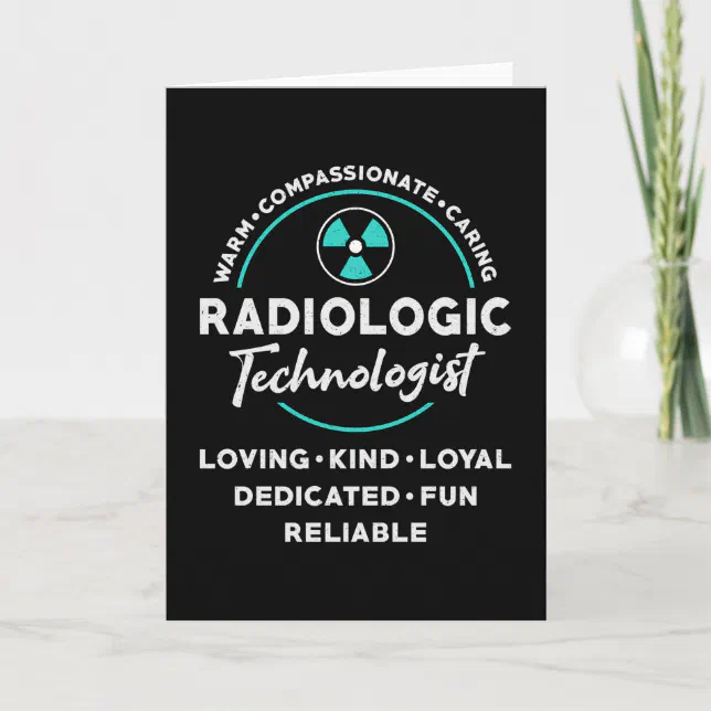 Radiology Tech Radiologic Technologist Xray Tech Card | Zazzle