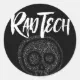 Radiology Tech Terms in Skull Rad Tech Classic Round Sticker | Zazzle