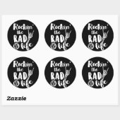 Radiology Technician Rockin The Rad Life Classic Round Sticker | Zazzle