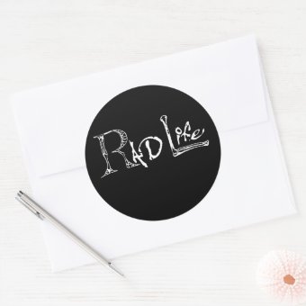 Radiology Technologist Rad Life Classic Round Sticker | Zazzle
