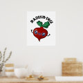 Radish-ing Funny Veggie Radish Pun Poster | Zazzle